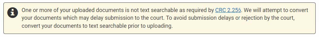 Guide to OCR for court E-Filings - River City Attorney Support