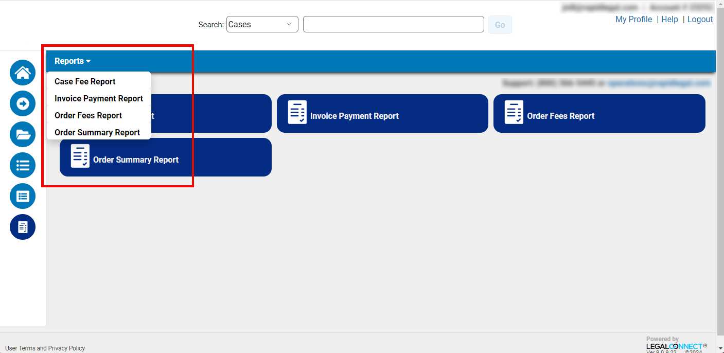 Reports User Guide - River City Attorney Support